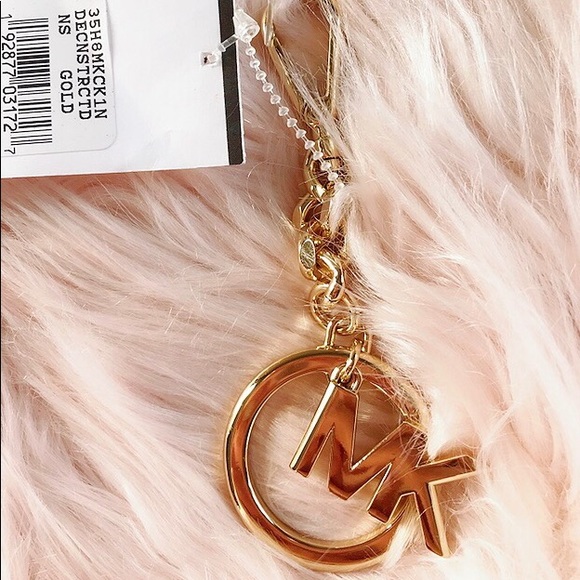 Michael Kors | Accessories | Michael Kors Logo Gold Charming Keychain ...